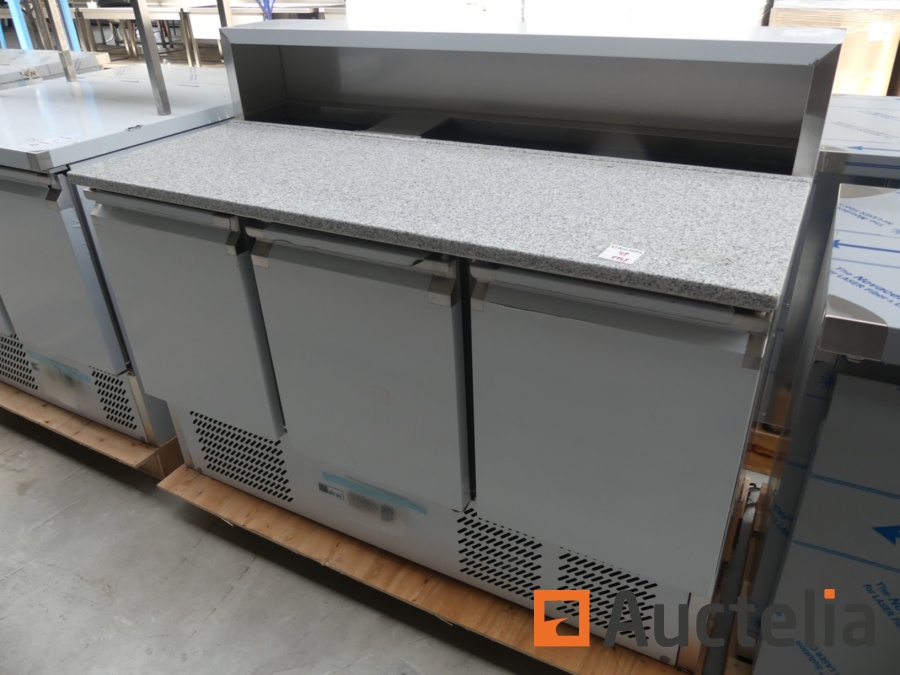 2-door fridge counter with AFI AAPS903-GC saladette - Refrigeration ...