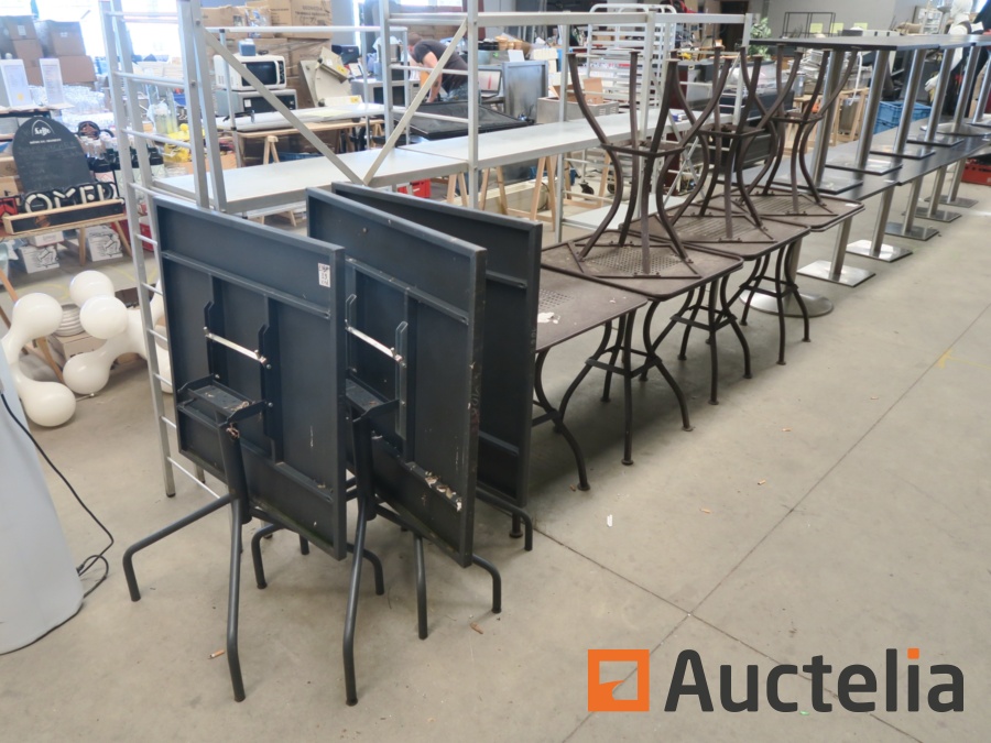 23 Outdoor metal tables - Horeca - auctelia.com