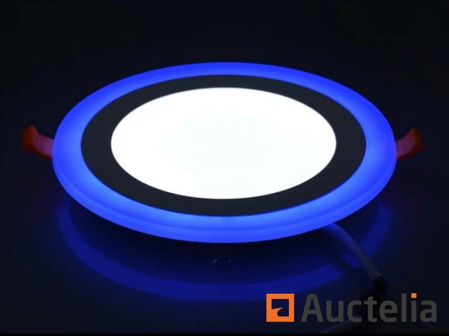40 x LED panel double colour Blue + white 18W + 6W - Decoration - Ligh ...