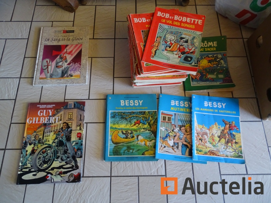 Comic books BESSY, Bob and Bobette, Guy Gilbert, the history of the Te ...