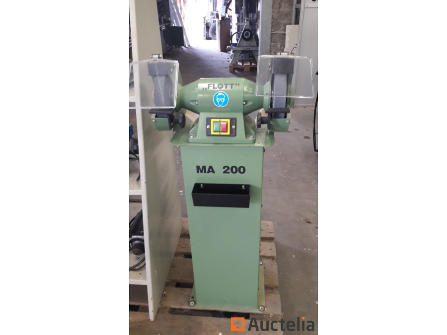 Double grinder FLOTT TS200 with MA200 dust extraction - Metalworking ...