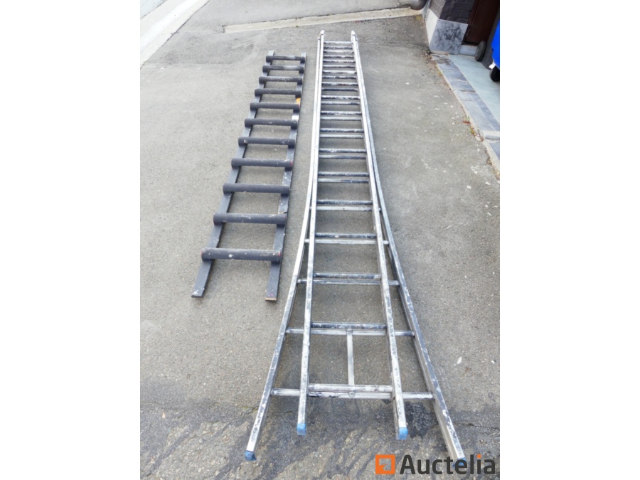 Double ladder, flat roof ladder - Construction - Others - Ladder ...