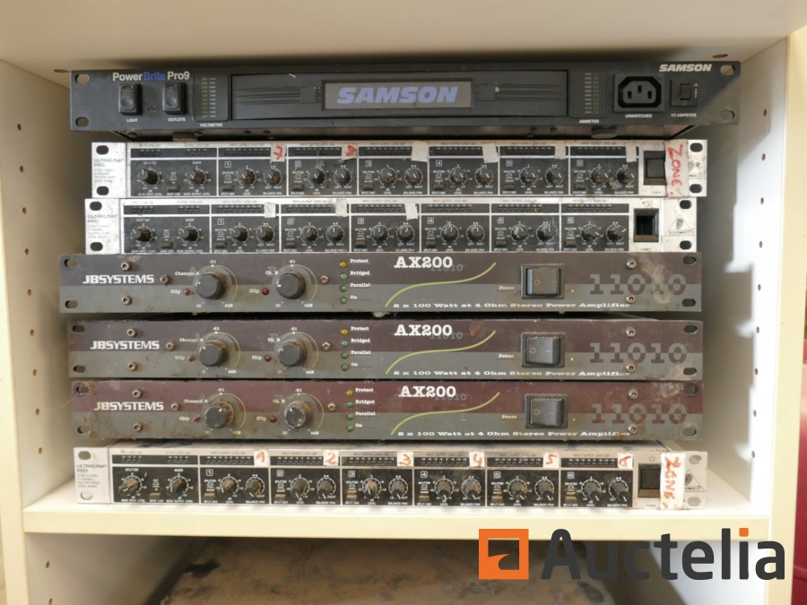 JB System AX 200 pa Rack, Omnitronic EM-650 - Horeca - auctelia.com