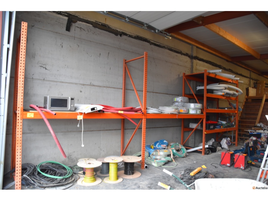 Orange Metal Warehouse Rack - Storage - Pallet racks - auctelia.com