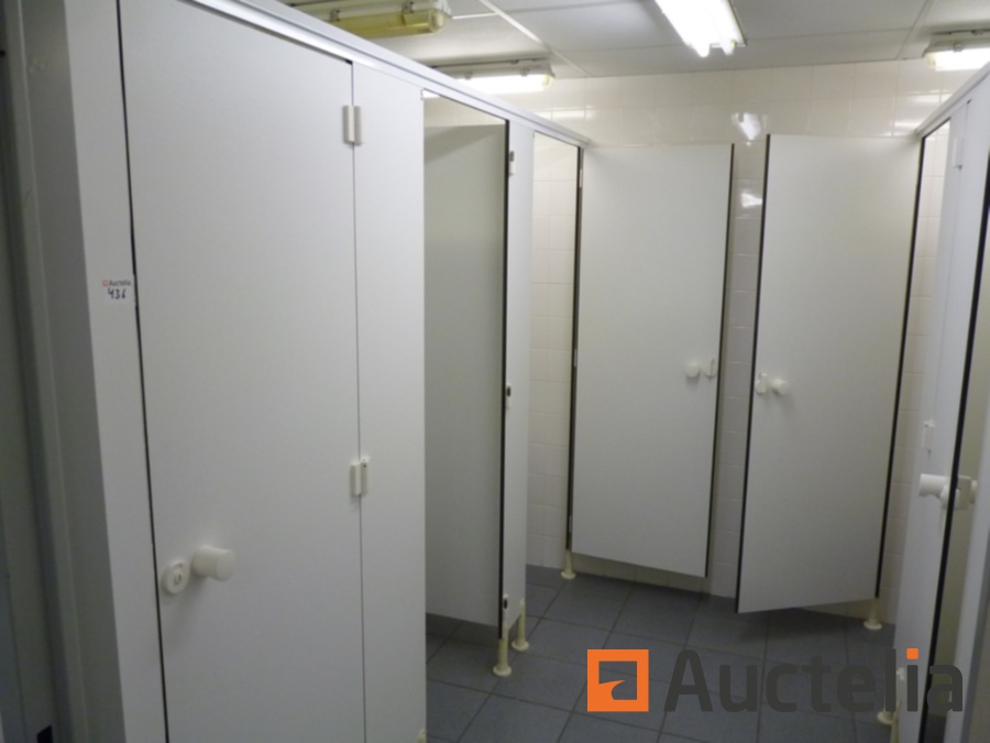 Trespa partition walls of shower rooms, Shower doors - Construction ...