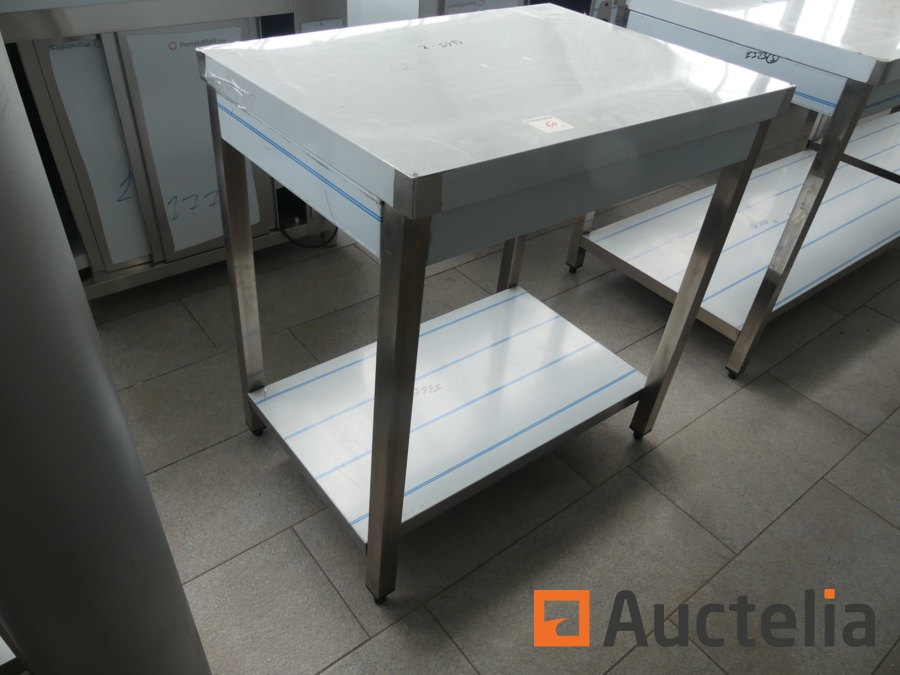 Worktable Double Shelf - Work tables - Inox table - auctelia.com