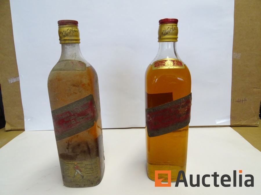 2 bouteilles de Whisky Johnny Walker Red Labell (1 de 1973) - Alcool ...