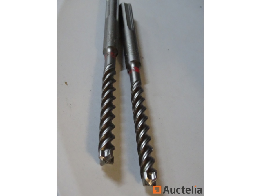 2 Mèches HILTI 4 pans à béton diamètre 12 mm - Mèches - auctelia.com