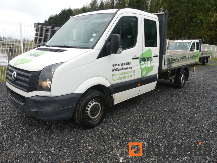 Camionnette double cabine + benne fixe Volkswagen Crafter - Utilitaire ...