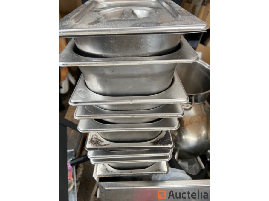 Conteneurs inox en acier inoxydable - Horeca - auctelia.com