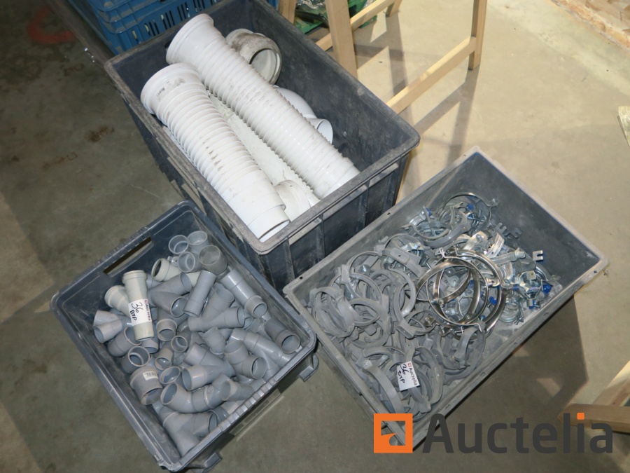 Raccords en pvc, colliers de serrage métalliques et en pvc, buses d'év ...