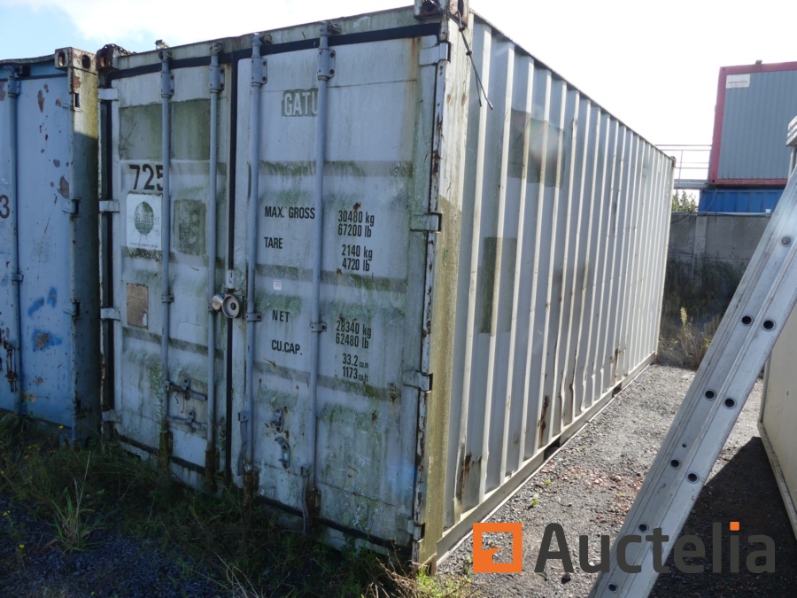 REF:725 - Container maritime 20 pieds GATU DF 2S-01-01 - Transport - C ...