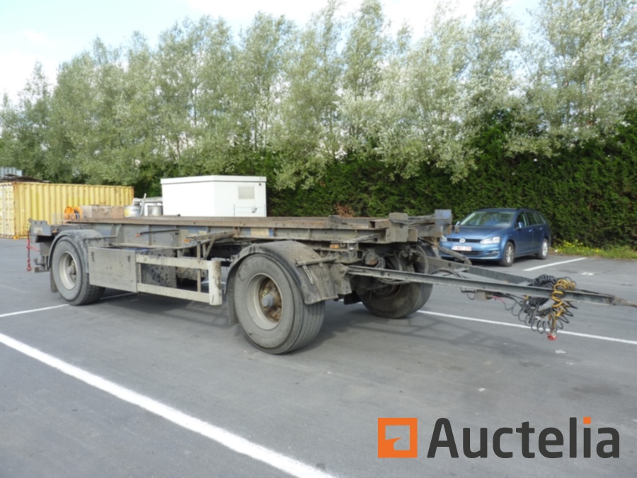 Remorque porte container de chantier DMC Ref : 1477 - Remorque porte c ...
