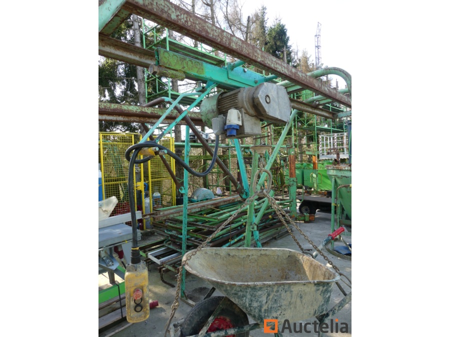 Treuil et potence de chantier pour rail IMER TR225 - Monte charge ...