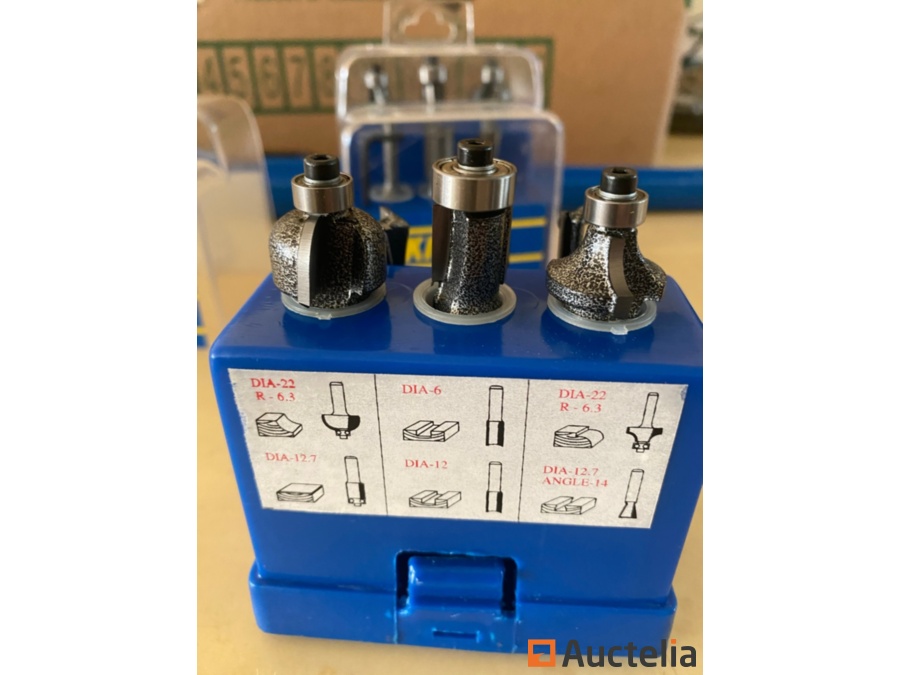 2 x Houtfrees set 7 delig - Houtberwerkingsmachine accessoires - Hout ...