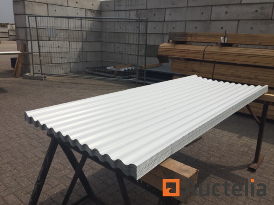 50 Dakplaten | Gevelplaten | Metaal ( 250 x 100 cm - 125 m2) - Bouw ...