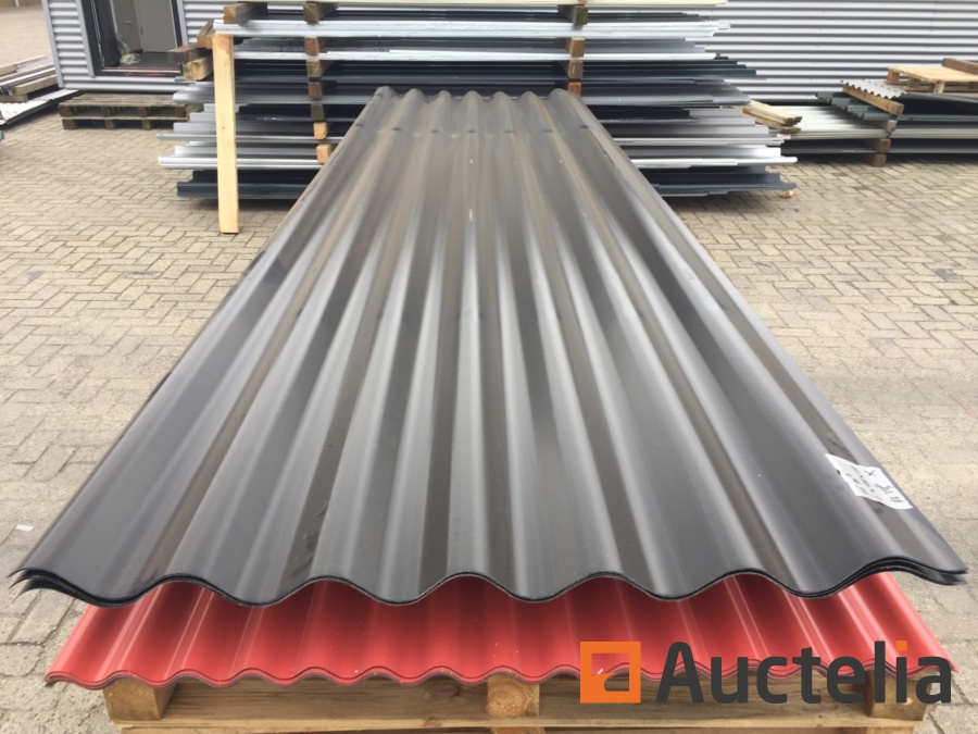 6 Dakplaten | Gevelplaten | Metaal | Nieuw | Ongebruikt - 400 x 110 cm ...