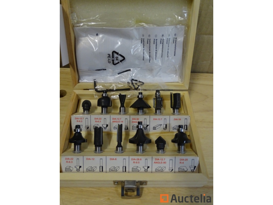 Set van 12 frezen voor bovenfrees Einhell - Houtberwerkingsmachine acc ...